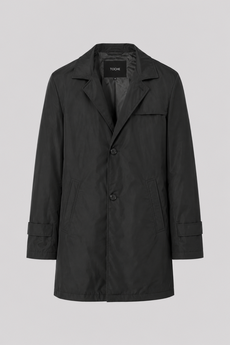 TRENCH BOTÓN OCULTO